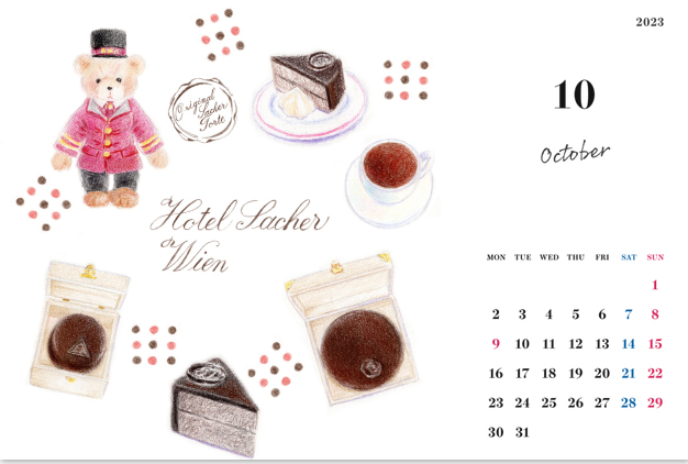 BeltaのColored Pencil Gallery 色鉛筆ギャラリー » 【絵のある暮らし】新しいカレンダーはスイーツ