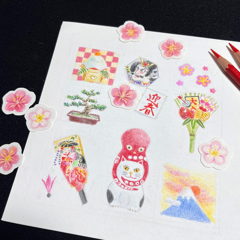 BeltaのColored Pencil Gallery 色鉛筆ギャラリー » あけましておめでとうございます。